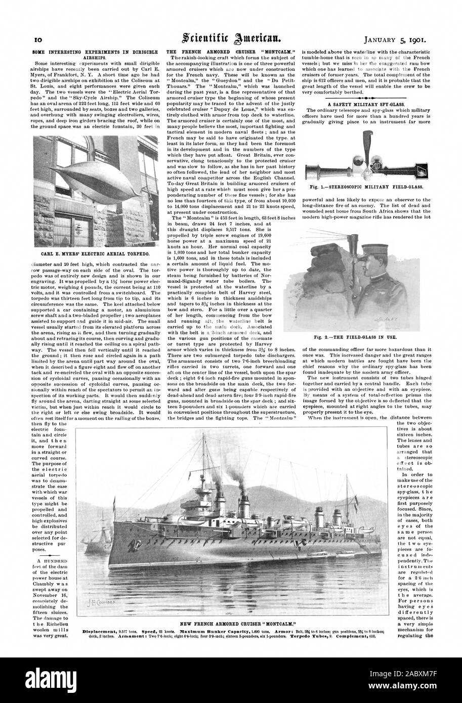 French armored cruiser montcalm hi-res stock photography and images - Alamy