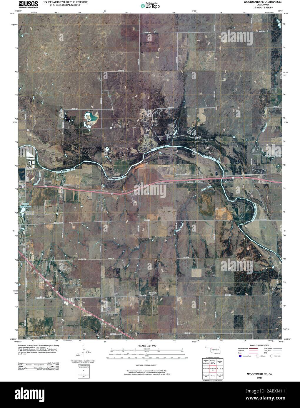 Woodward oklahoma map hi-res stock photography and images - Alamy