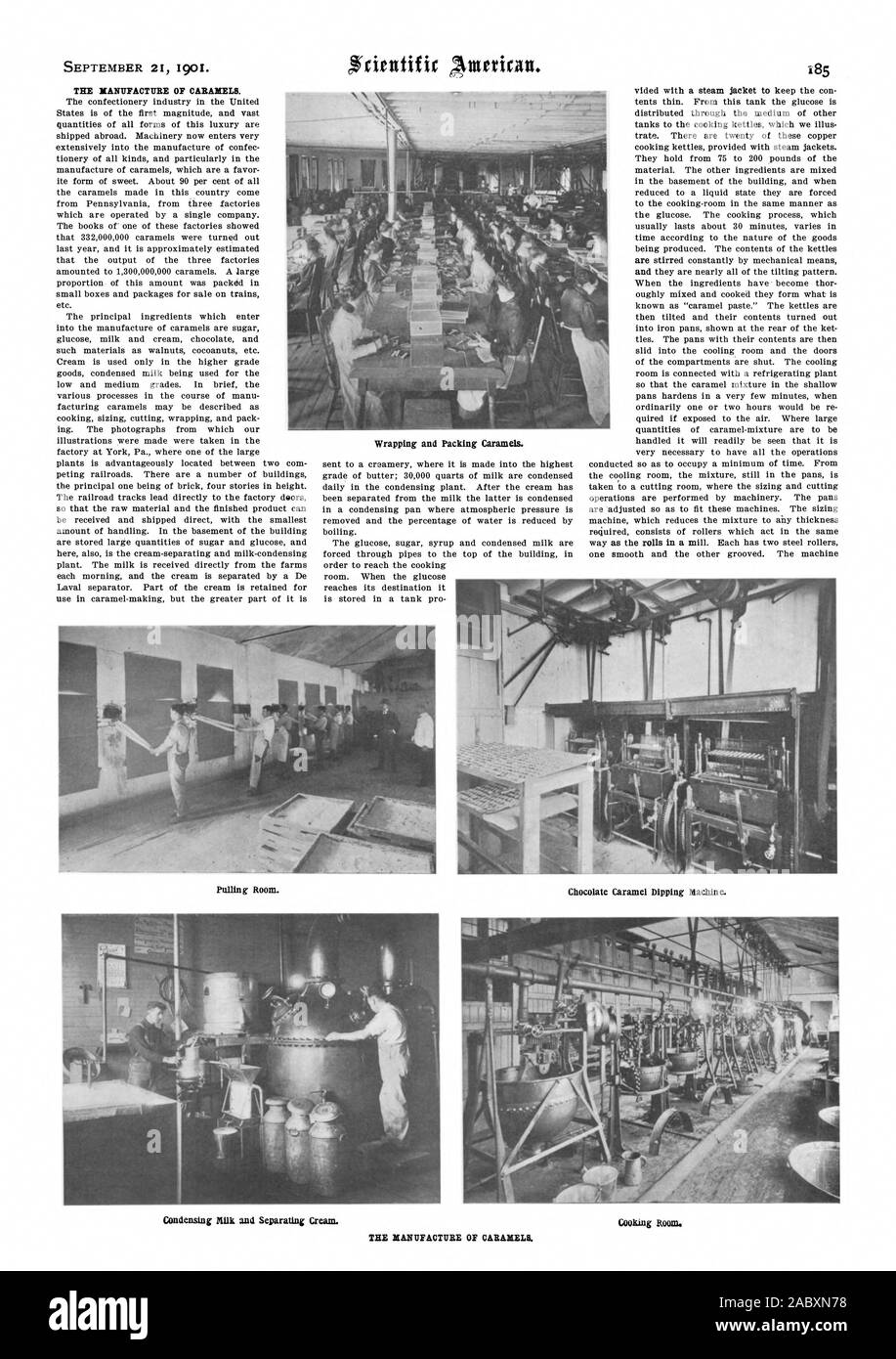 THE MANUFACTURE OF CARAMELS. Wrapping and Packing Caramels. Pulling ...