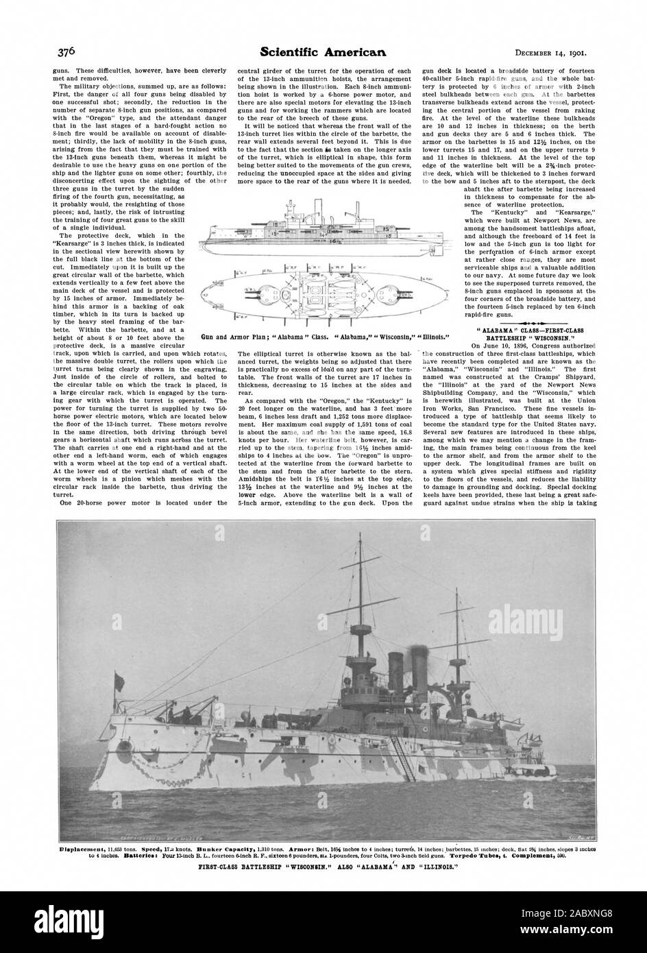 First class battleship alabama hi-res stock photography and images - Alamy