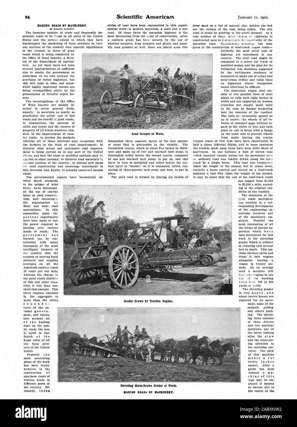 Elevating horse drawn grader hi-res stock photography and images - Alamy