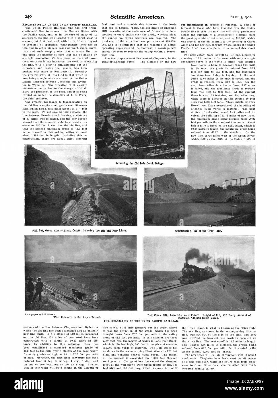 Railroad relocation Cut Out Stock Images & Pictures - Alamy