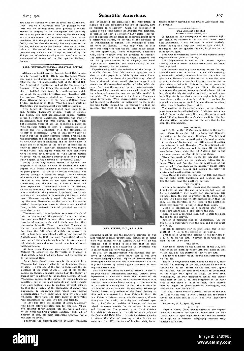 Lord kelvin englands greatest living scientist hi-res stock photography ...