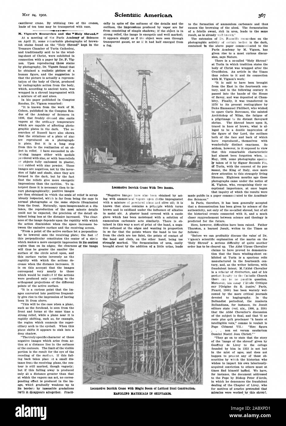 miracles were worked by this shroud Locomotive Derrick Crane with ...