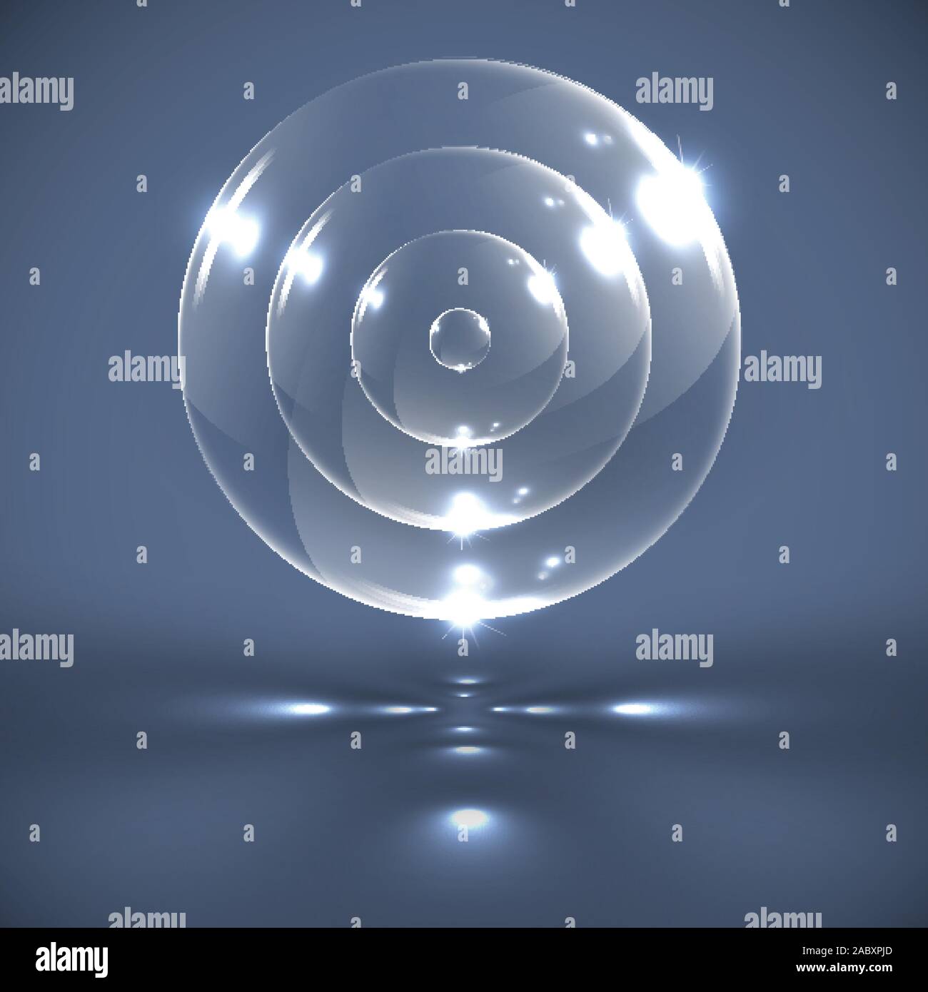 Realistic glass spheres, vector Stock Vector Image & Art - Alamy