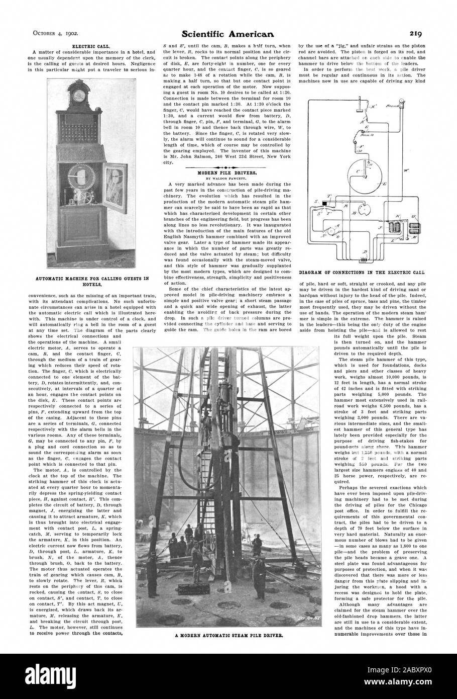 Automatic machine for calling guests hi-res stock photography and ...