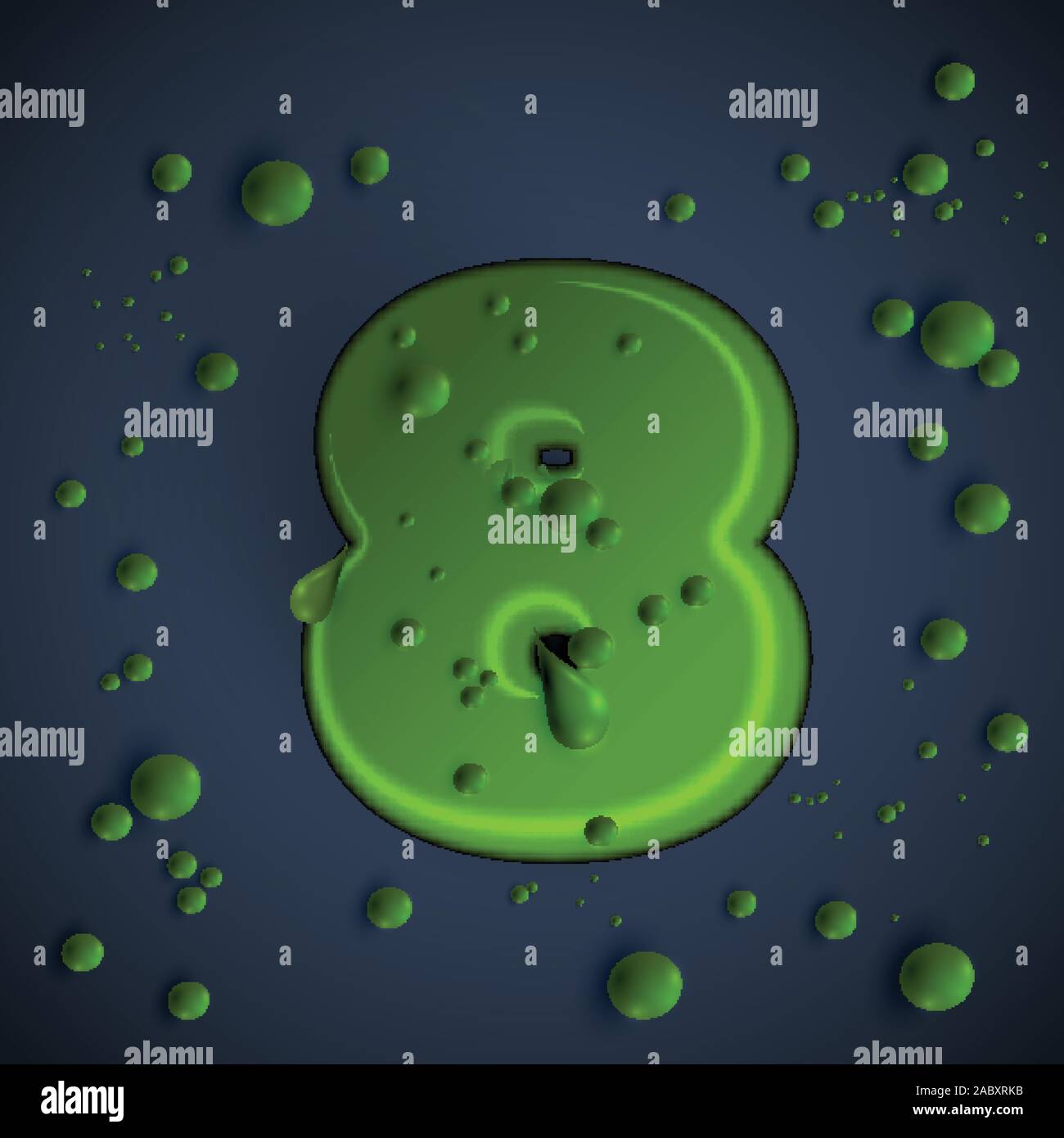 Green slime font, vector Stock Vector Image & Art - Alamy