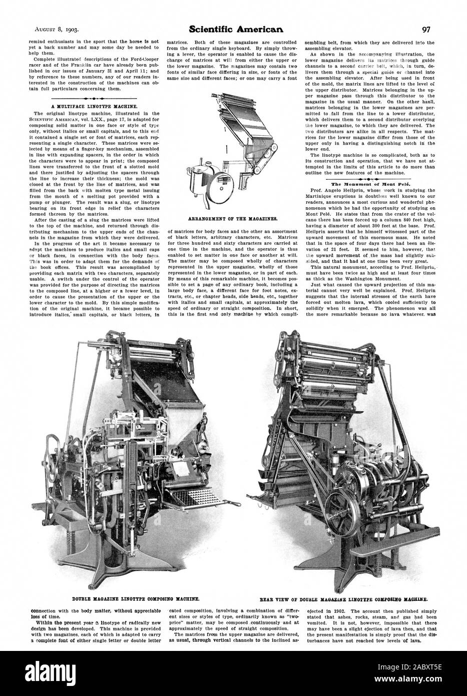 Linotype machine Cut Out Stock Images & Pictures - Alamy