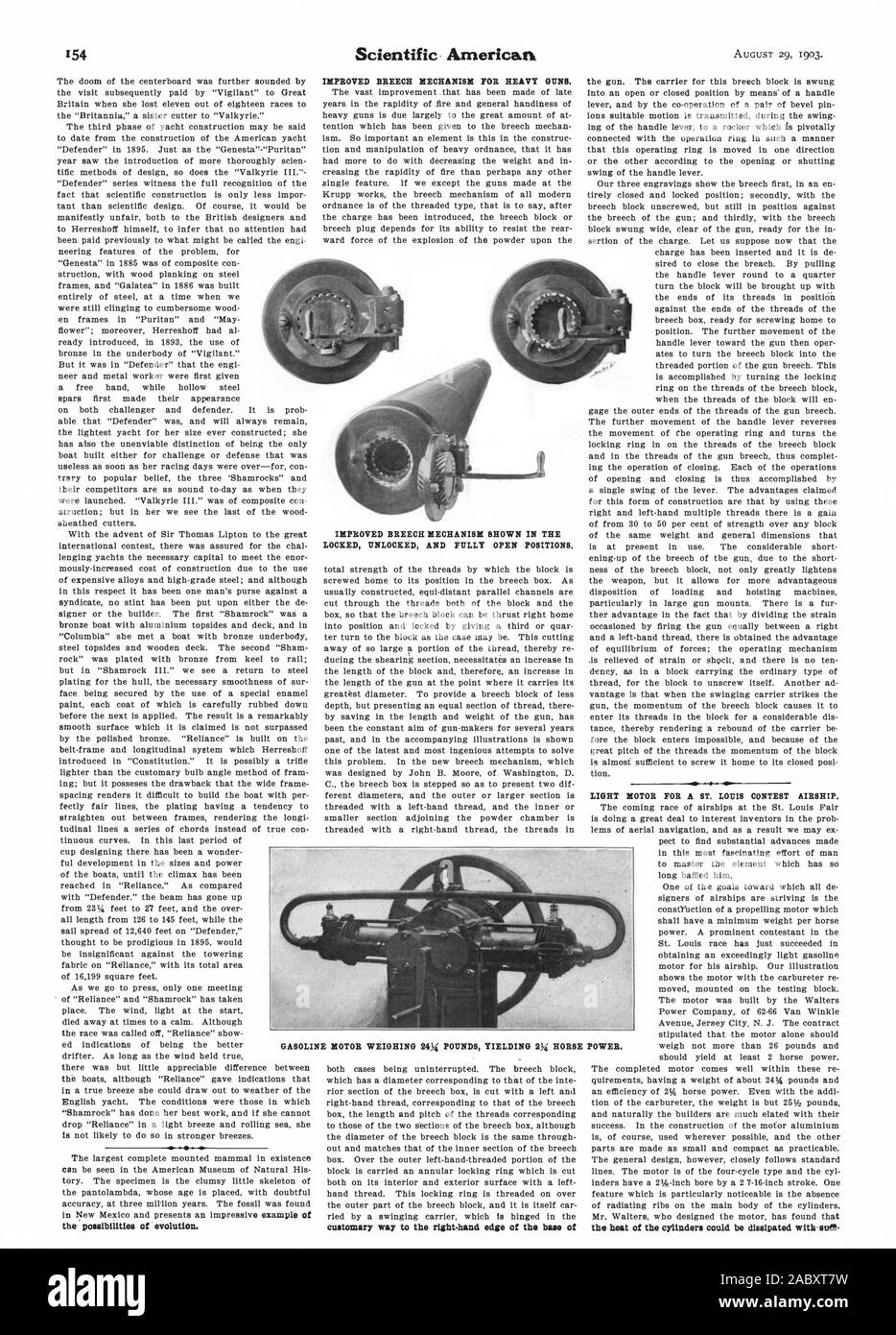 Improved breech mechanism shown hi-res stock photography and images - Alamy