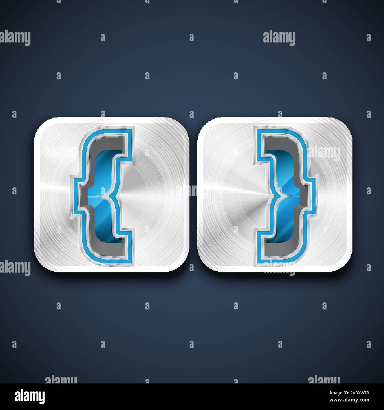 Metallic 3D character from a font set, vector illustration Stock Vector ...