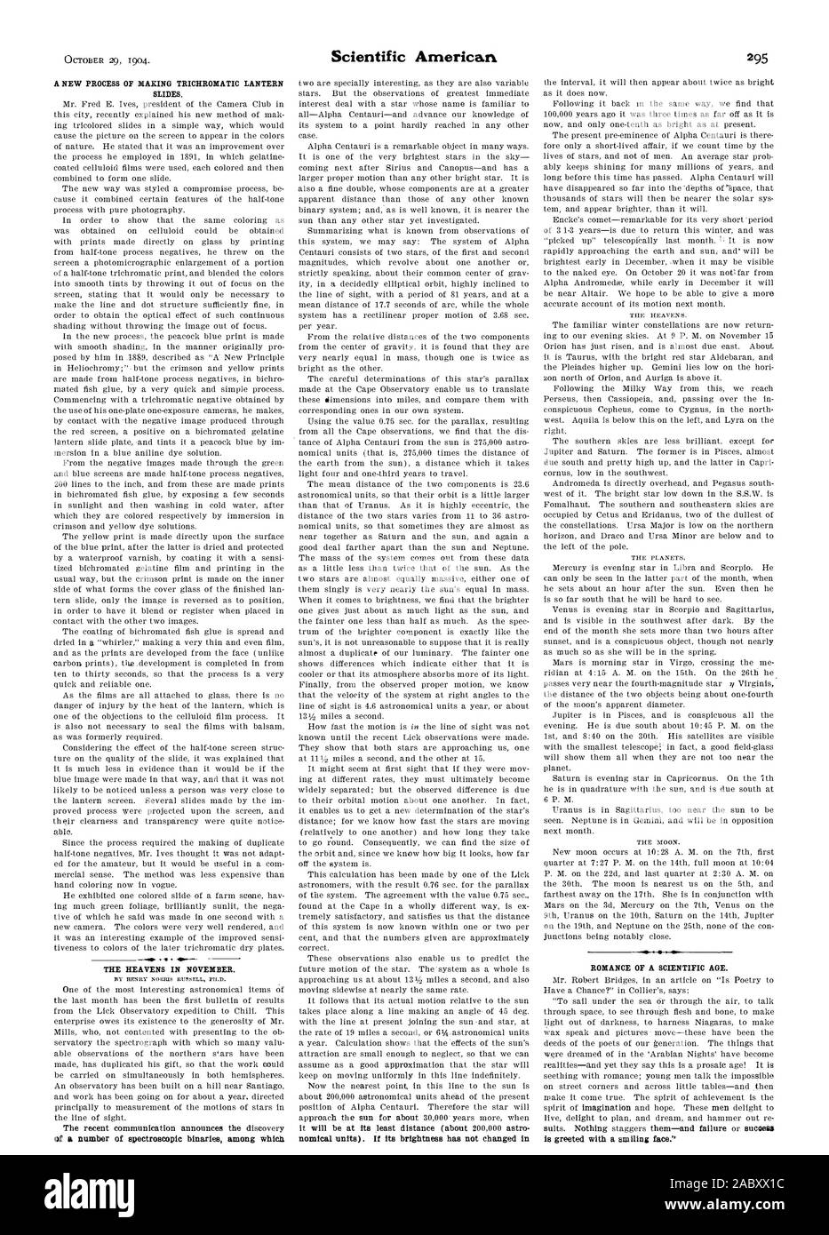 nomical units). If its brightness has not changed in ROMANCE OF A ...