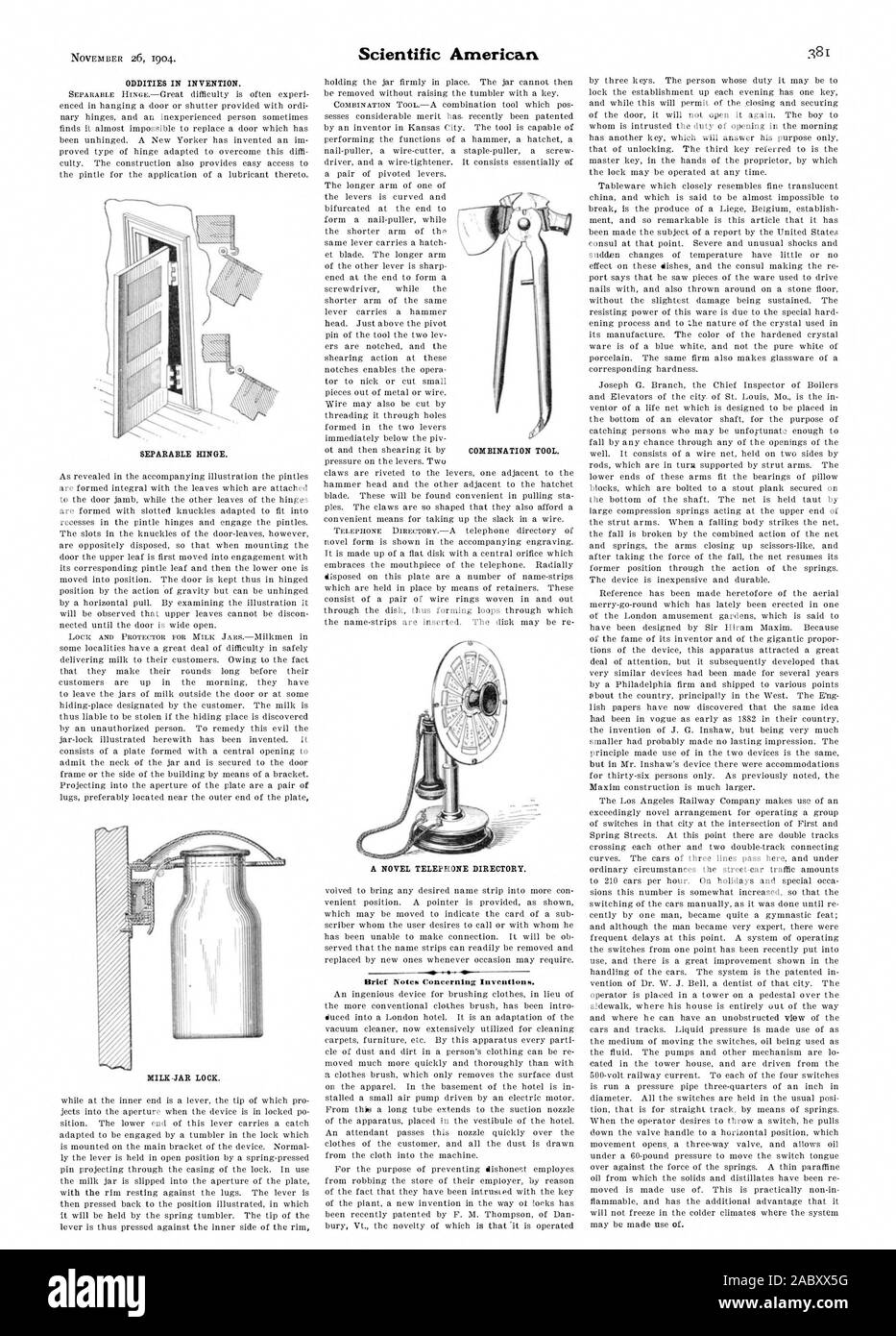 Brief notes concerning inventions hi-res stock photography and images ...