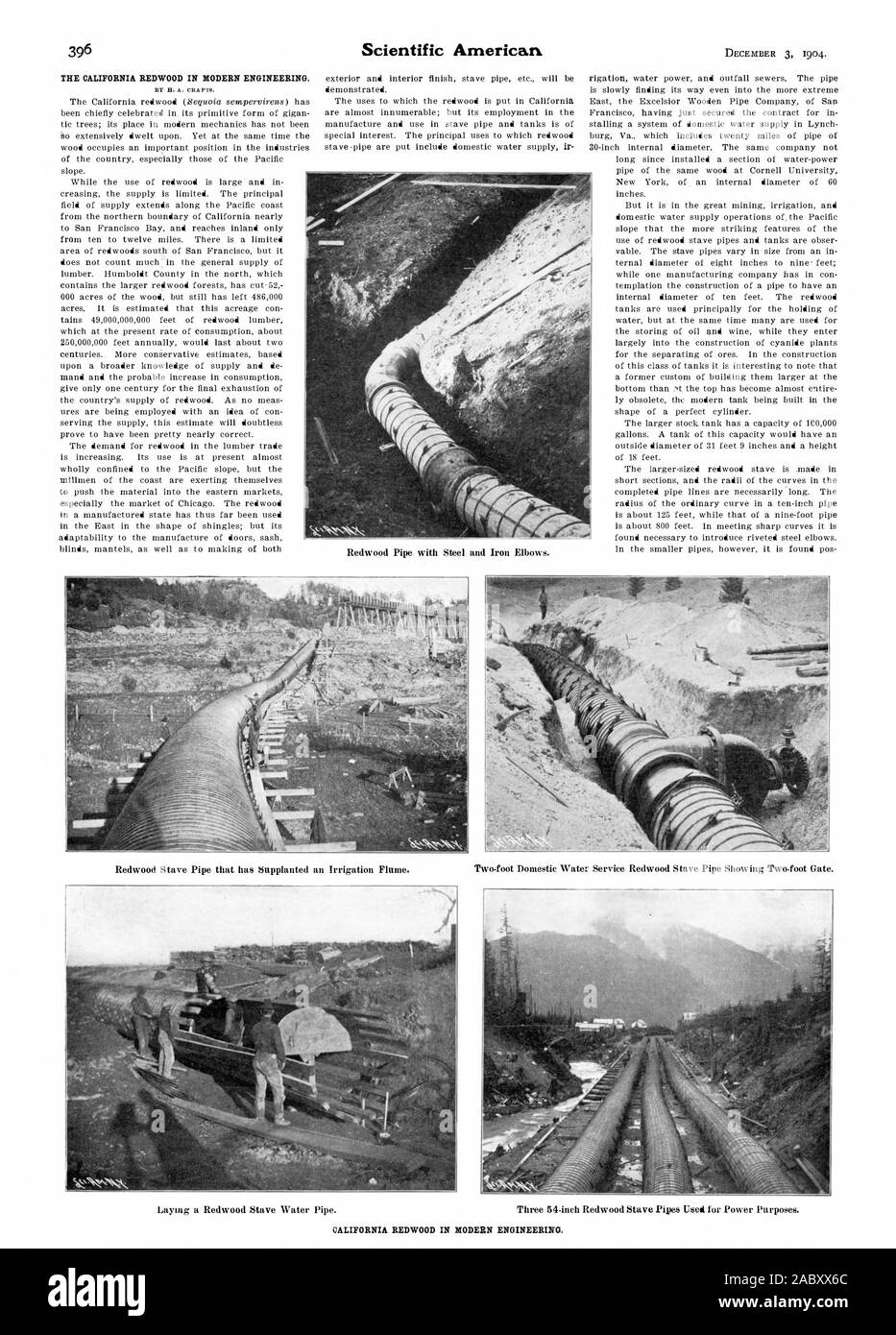 Redwood Pipe with Steel and Iron Elbows. THE CALIFORNIA REDWOOD IN ...