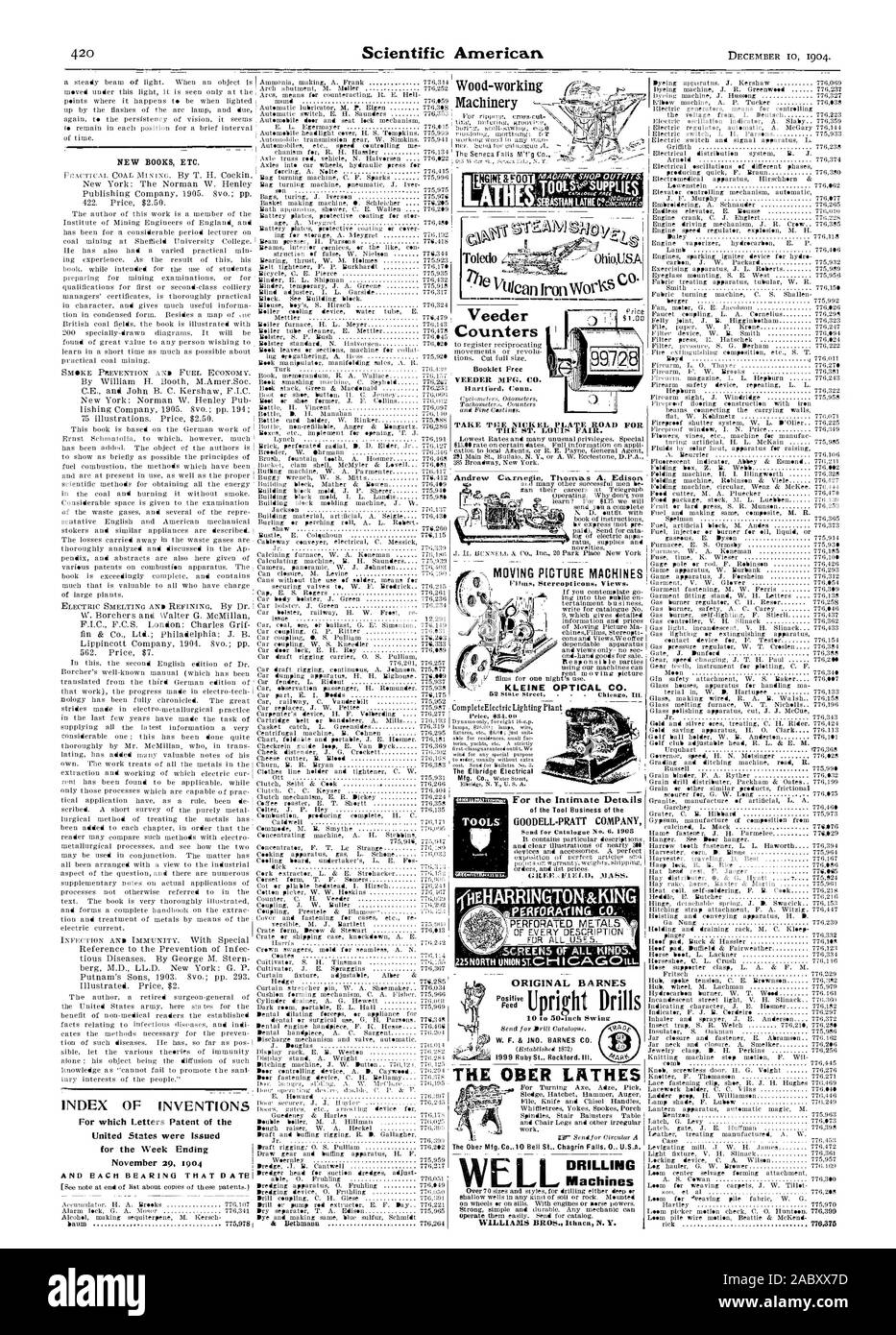 INDEX OF INVENTIONS Veeder Counters Booklet Free VEEDER MFG. CO. TAKE ...