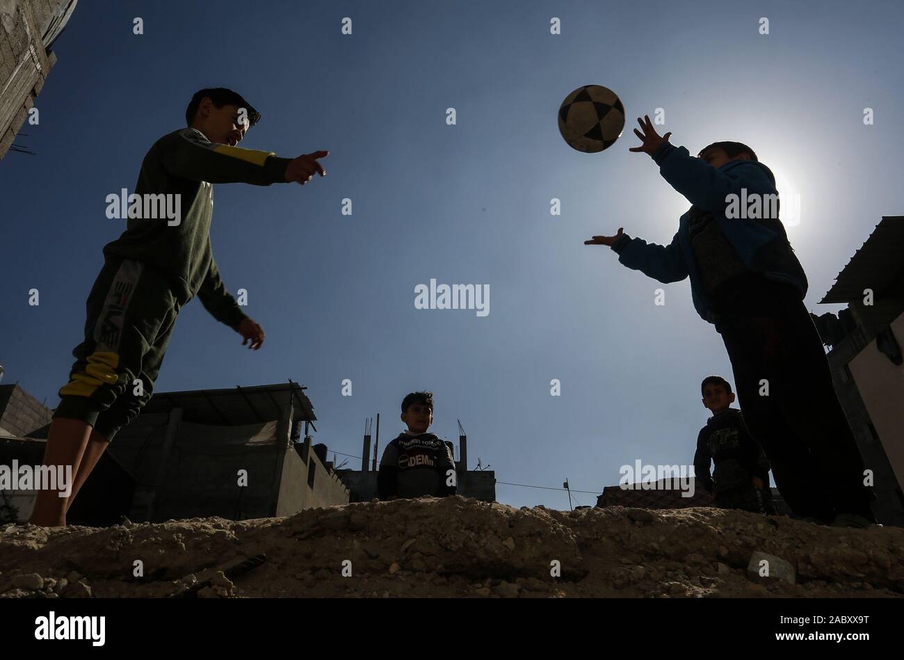 Palestinian Refugees Rafah Camp, in Southern Gaza Strip, on Nov 29 ...