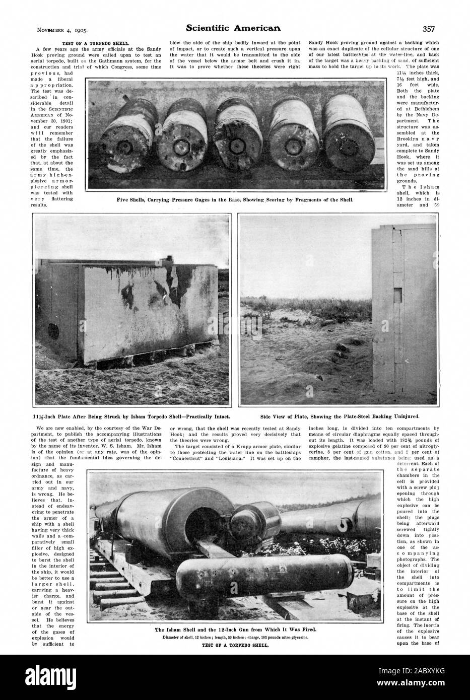 Five shells carrying pressure gages hi-res stock photography and images ...