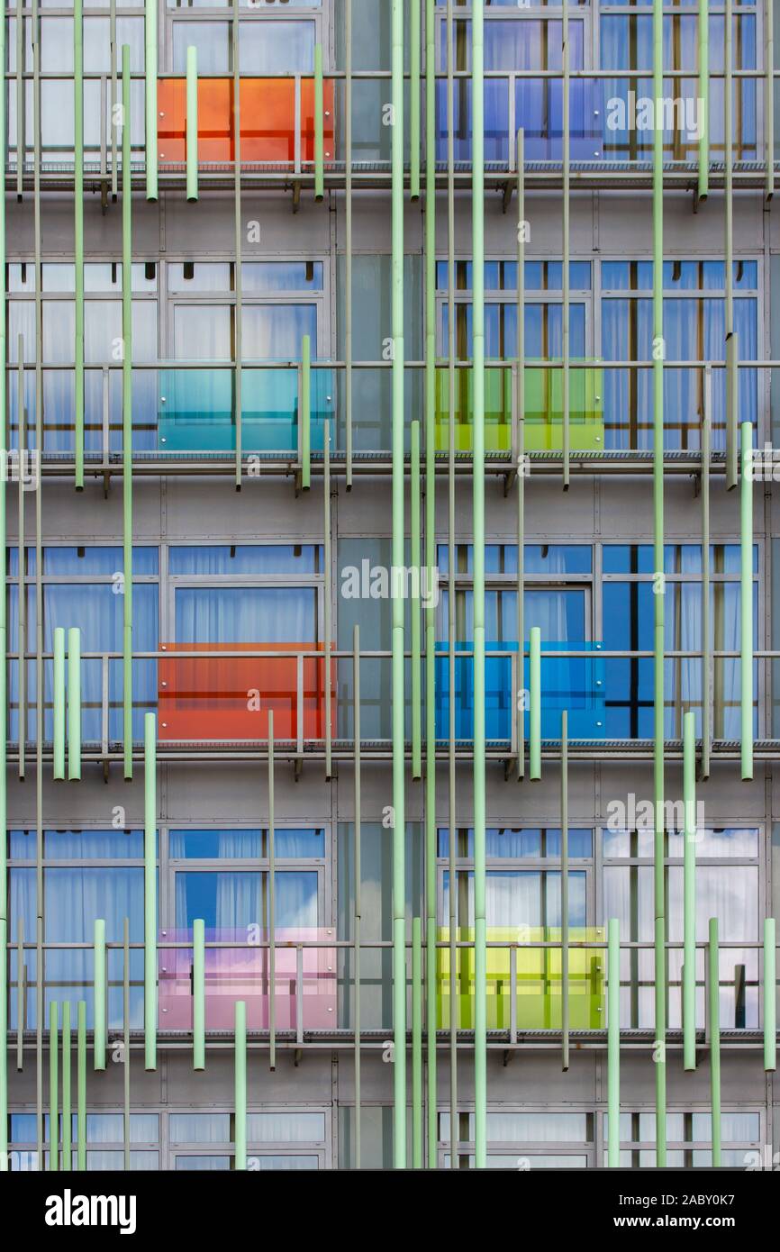Colored Modern Facade