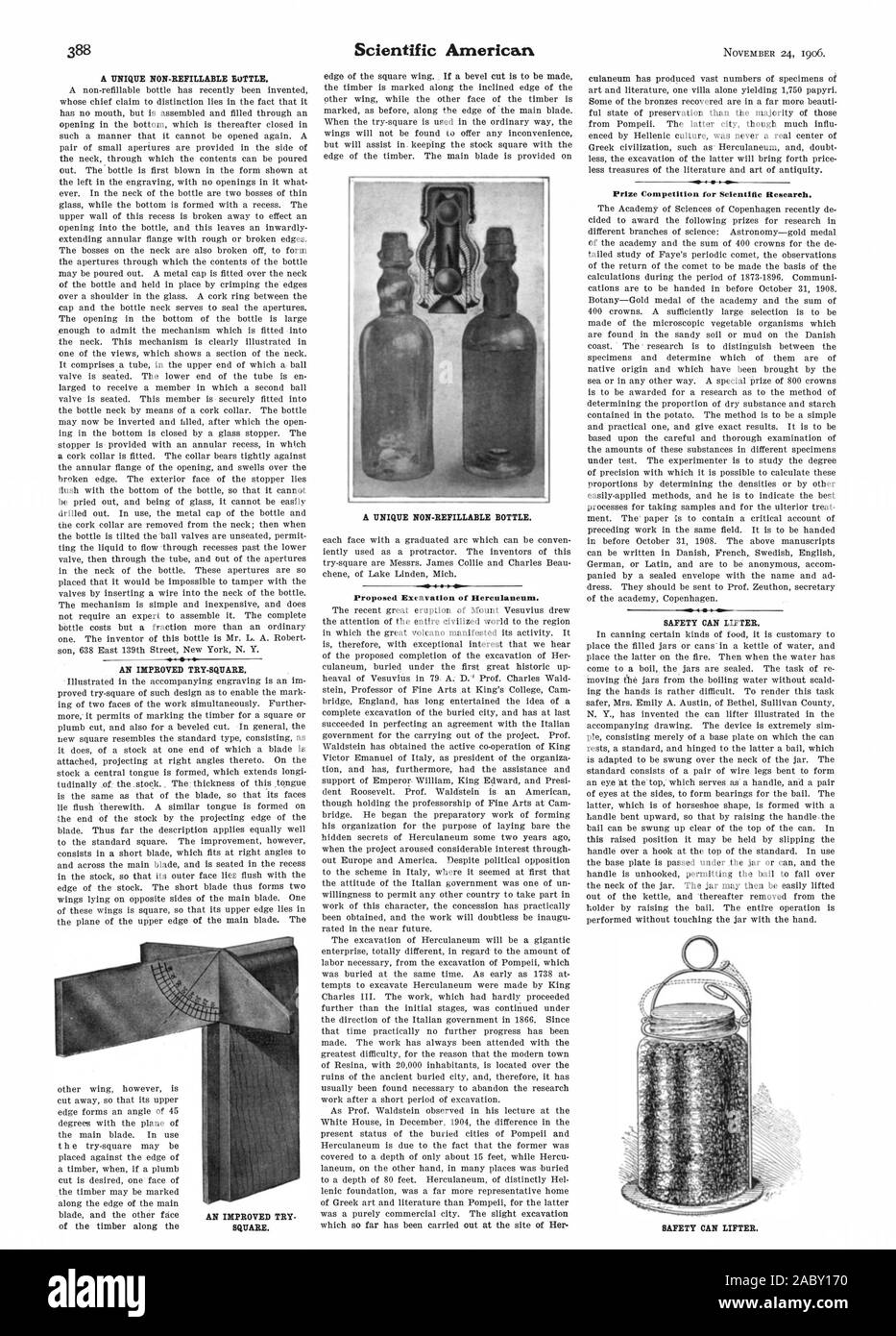 Safety can lifter hi-res stock photography and images - Alamy