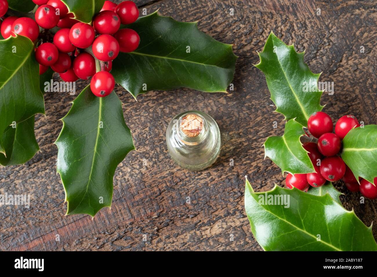 Holly twigs hi-res stock photography and images - Alamy