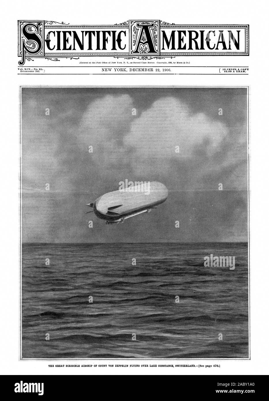 Zeppelin over lake of constance Cut Out Stock Images & Pictures - Alamy
