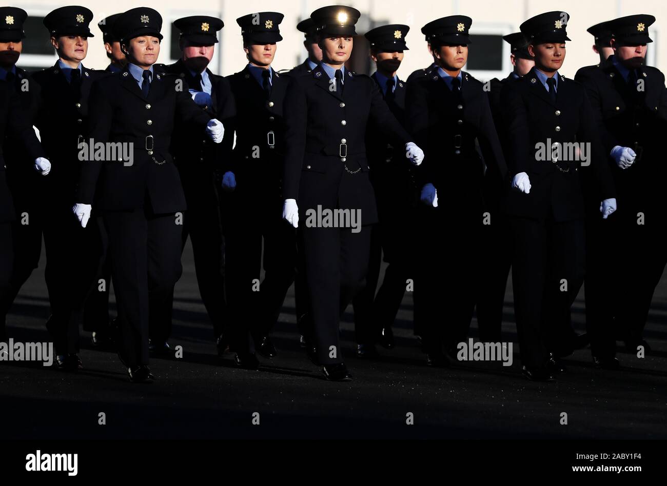 Gardai graduates during the Passing Out ceremony at Garda College ...