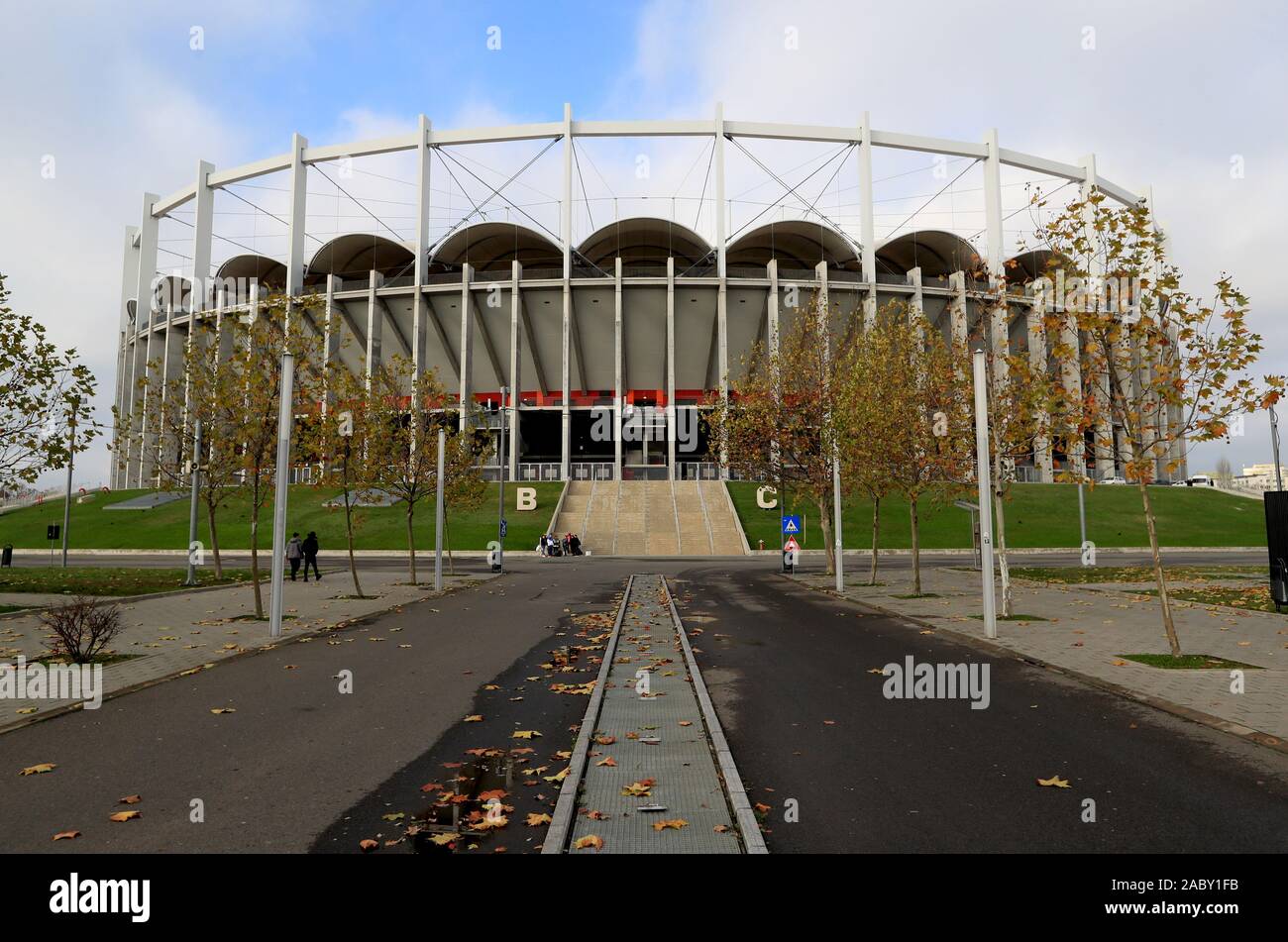 General view of national arena in bucharest hi-res stock photography ...