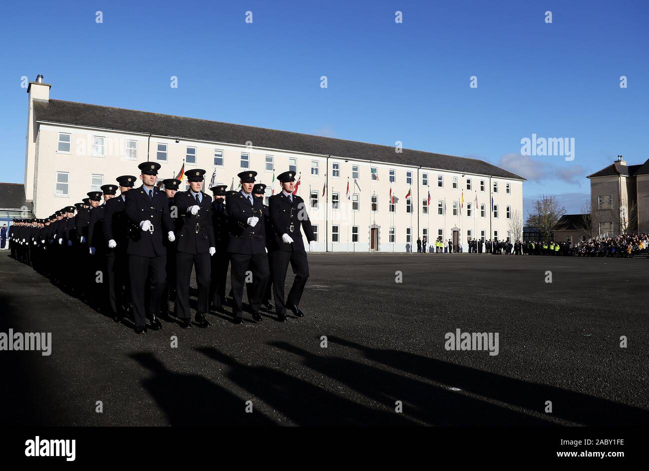 Gardai graduates during the Passing Out ceremony at Garda College ...