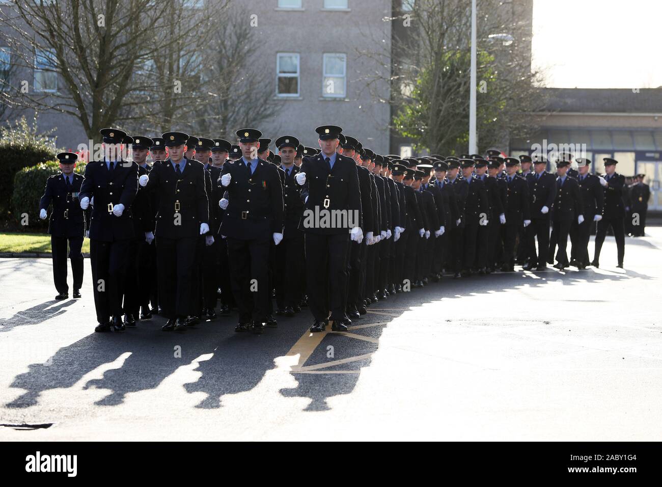 Gardai graduates during the Passing Out ceremony at Garda College ...