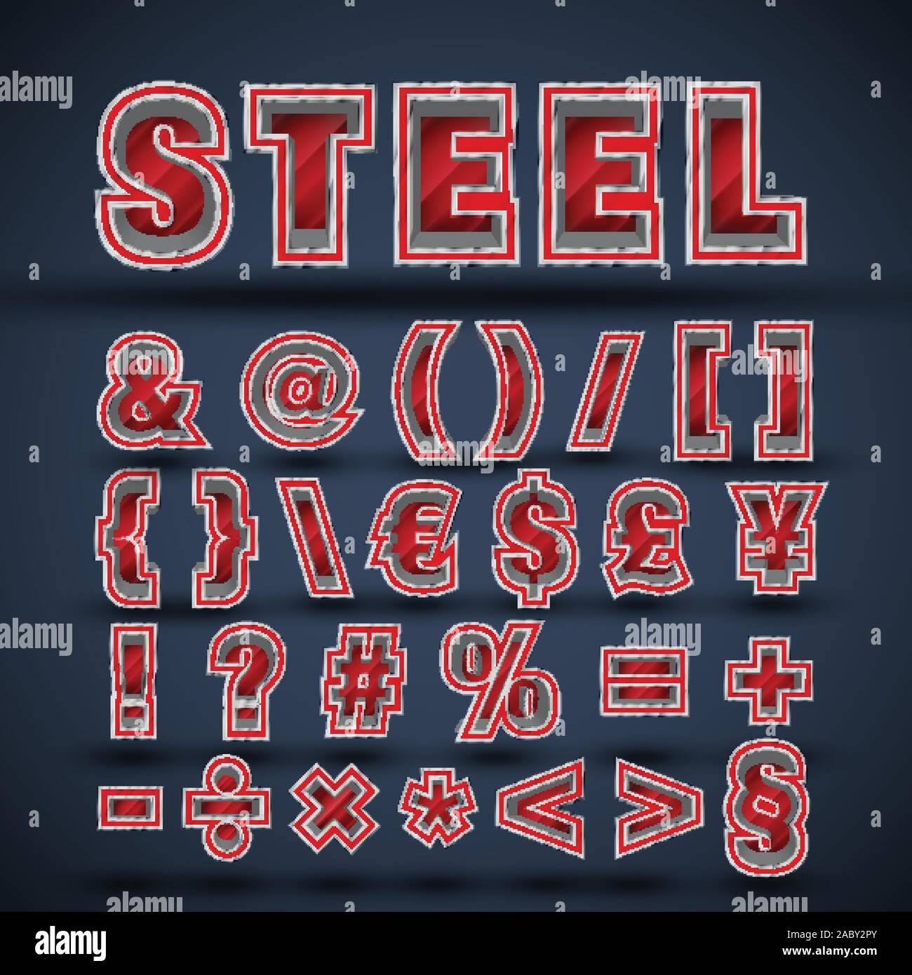 Bold red font Stock Vector Images - Alamy