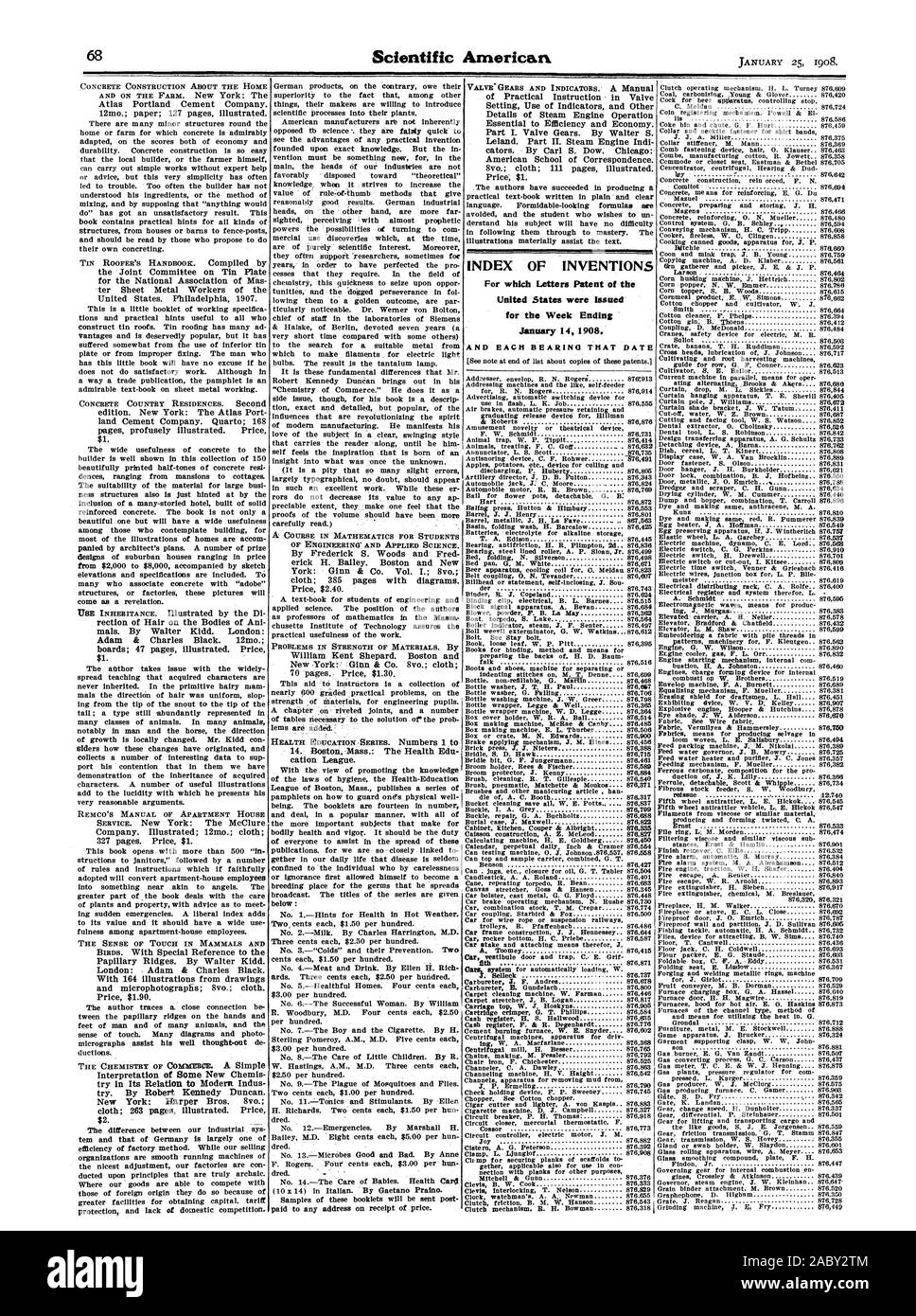 1908 patent hi-res stock photography and images - Alamy