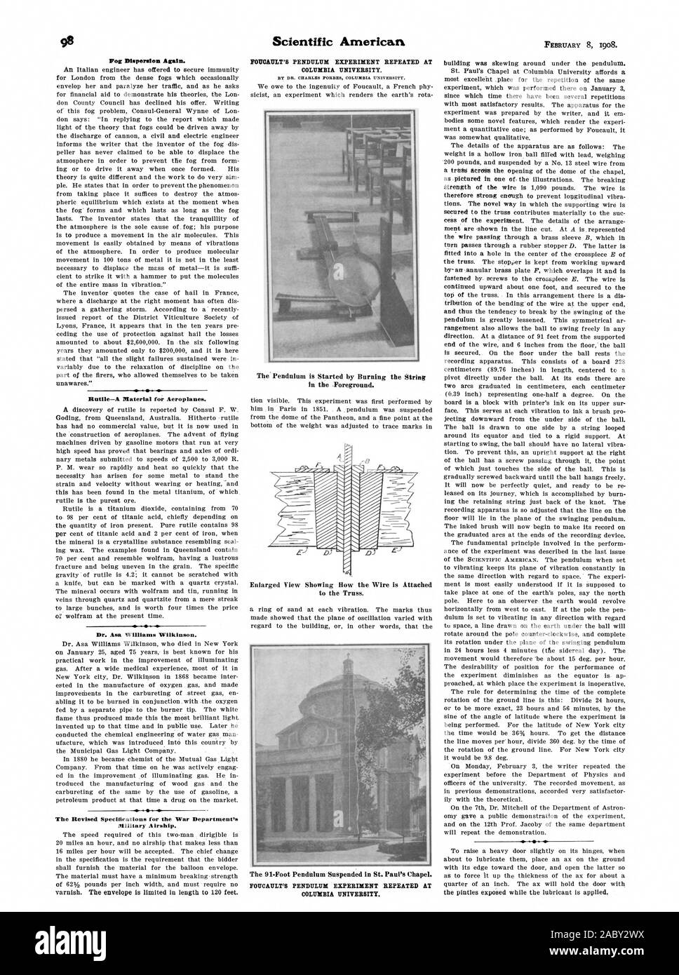 Foucaults pendulum experiment repeated hi-res stock photography and ...