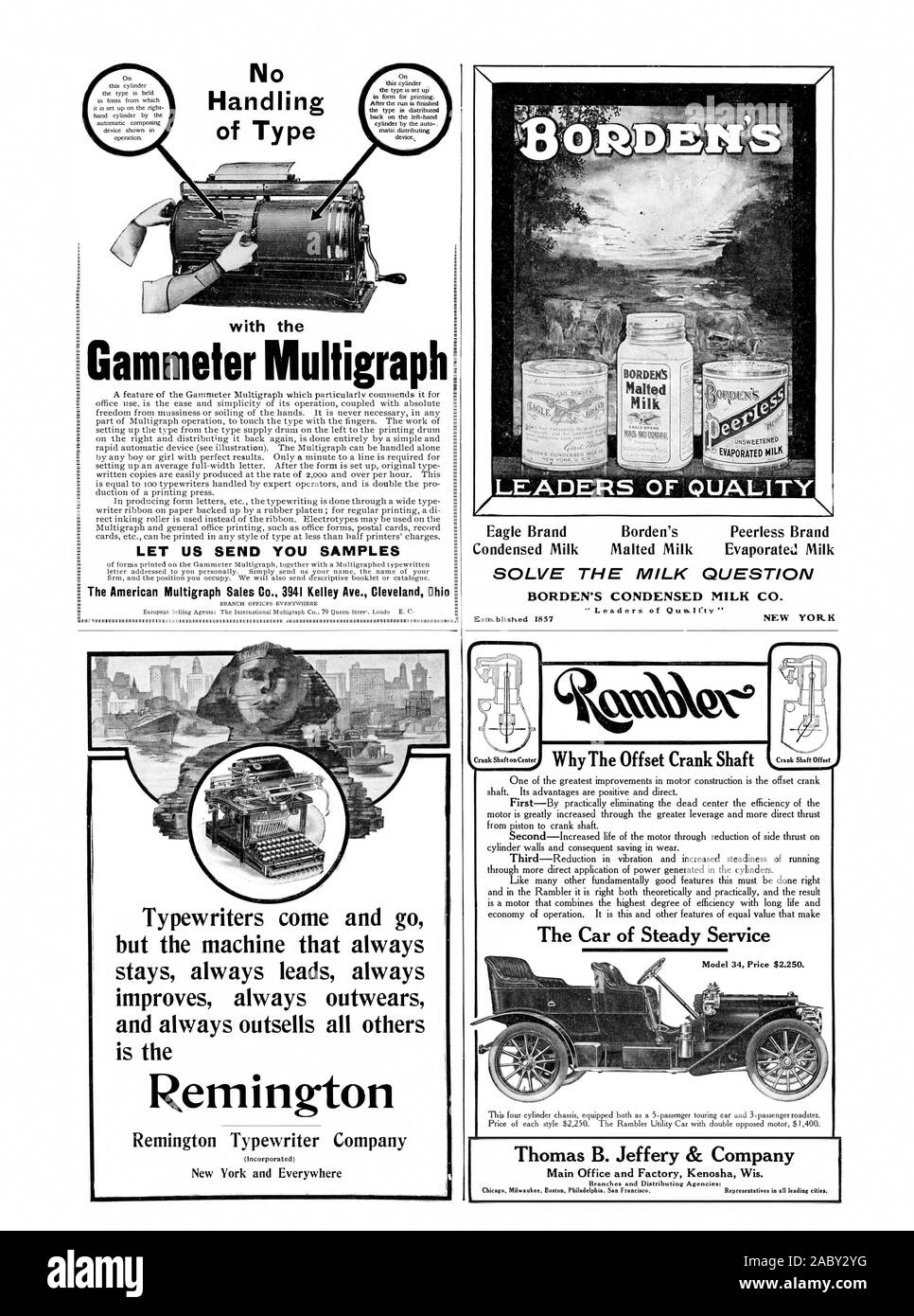 Gammeter multigraph typewriters come hi-res stock photography and ...