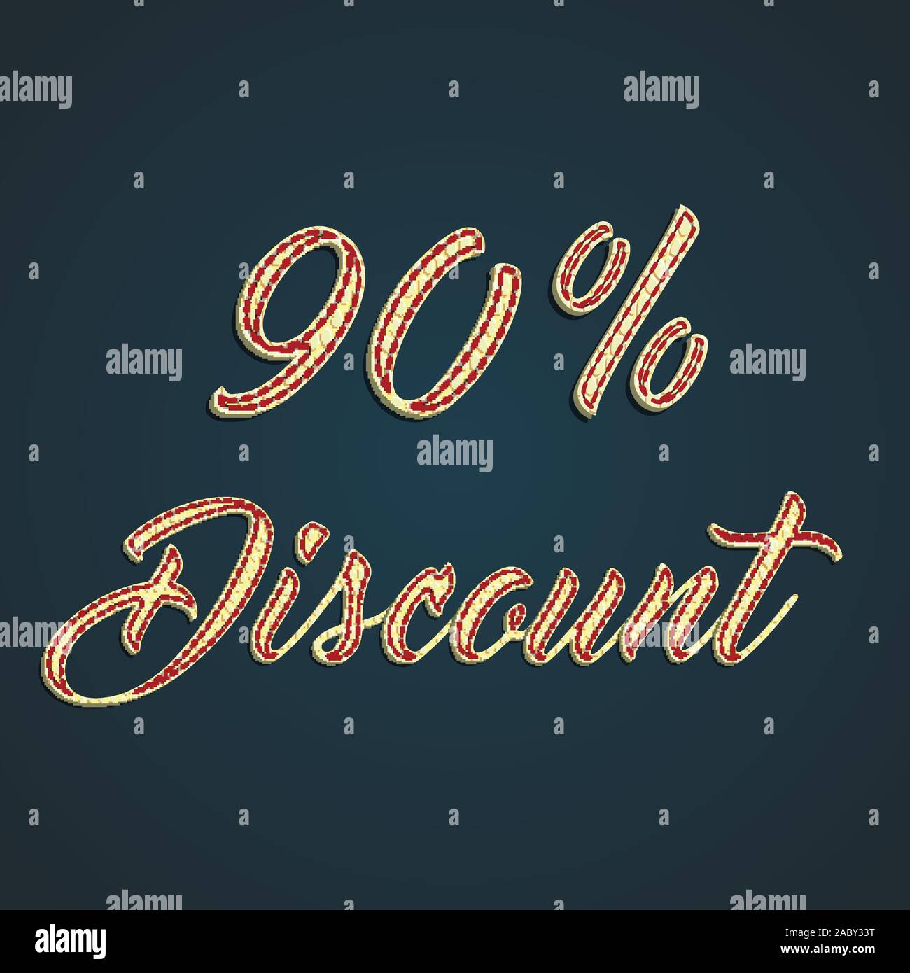 'Discount' leather sign, vector illustration Stock Vector Image & Art ...