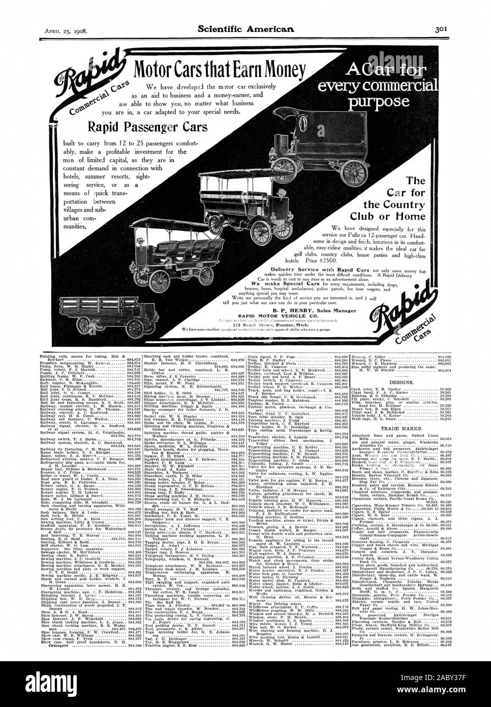 Motor Cars that Earn Money Rapid Passenger Cars AC m' for every ...