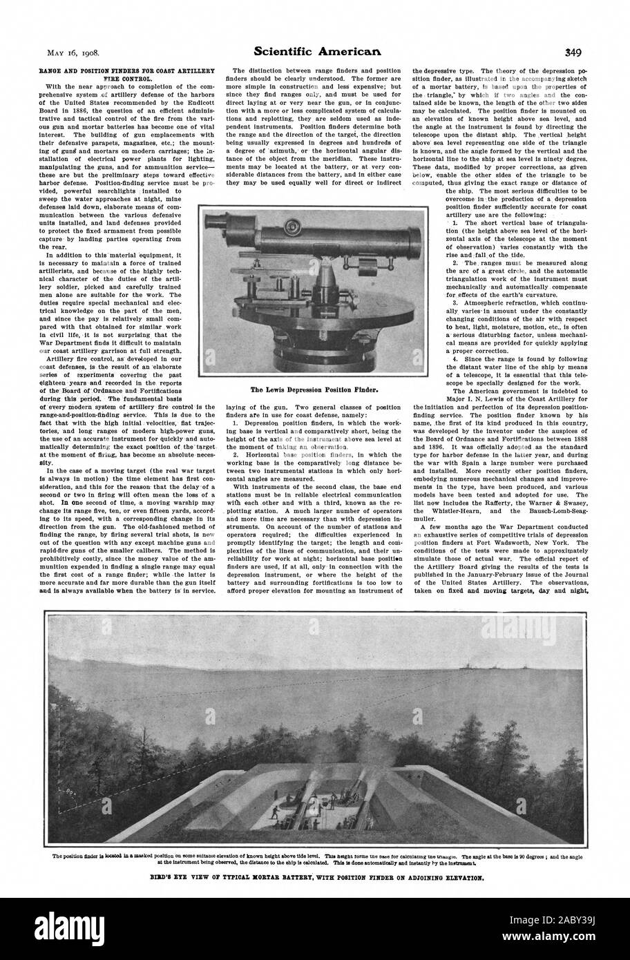 Lewis depression position finder hi-res stock photography and images ...