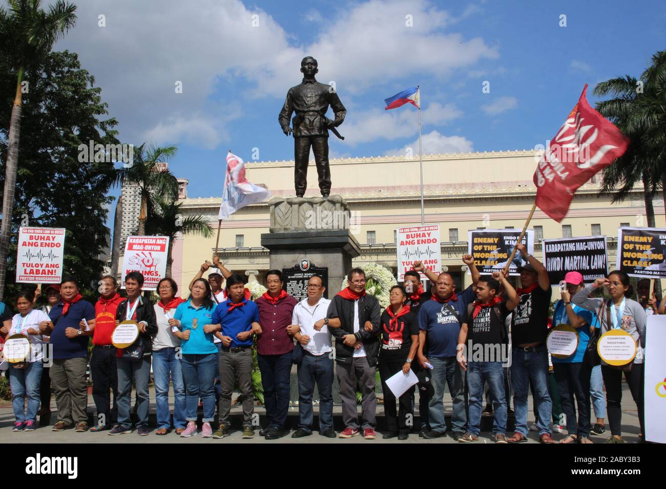 Manila, Philippines. 29th Nov, 2019. On the eve of the 156th Bonifacio ...