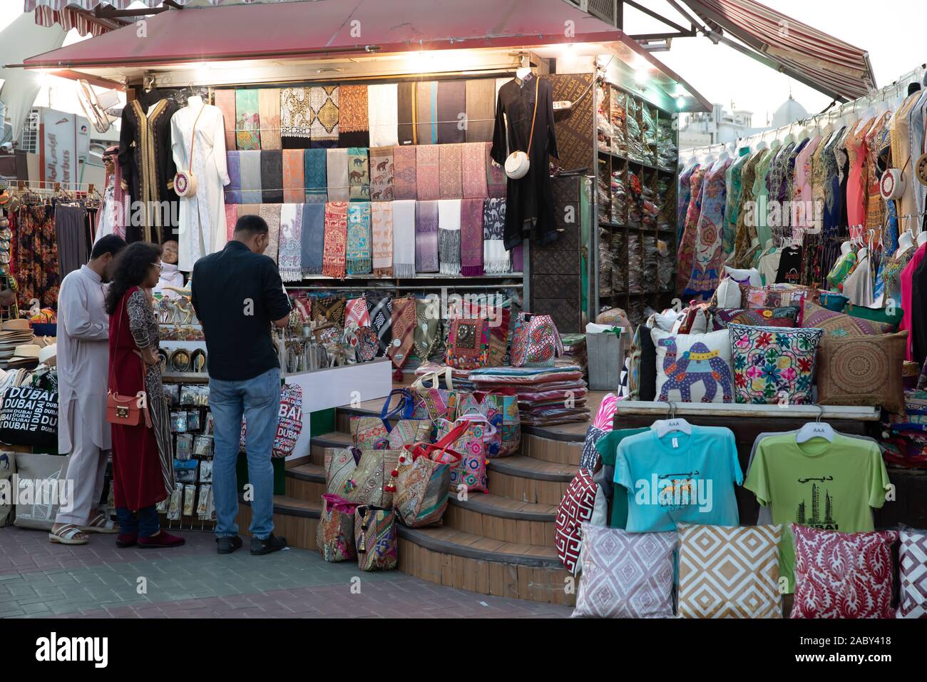 Market stall in a souk in Dubai, UAE Stock Photo - Alamy