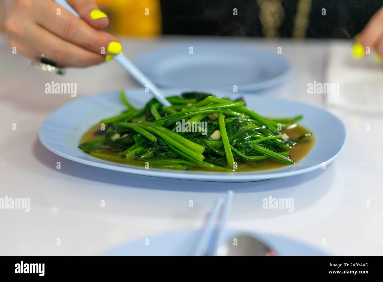 Our first meal in China Town during our stay in Bangkok. Yummy! Stock ...