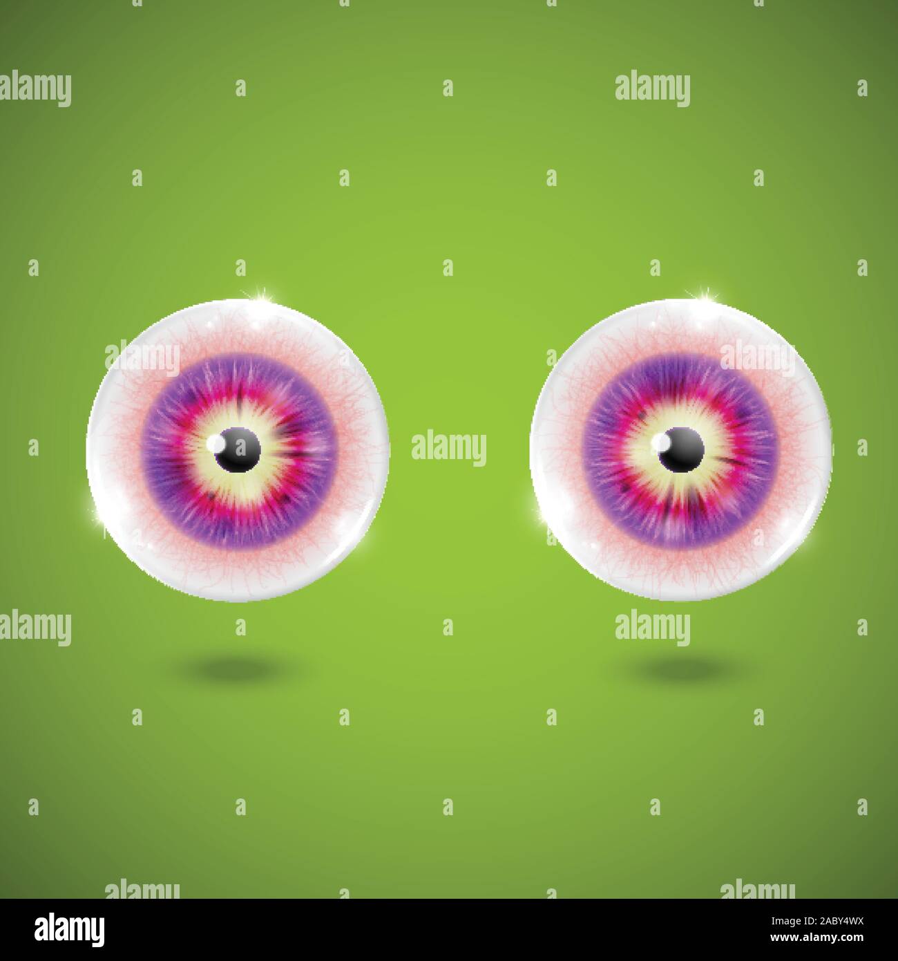 Realistic eyeballs, vector illustration Stock Vector Image & Art - Alamy
