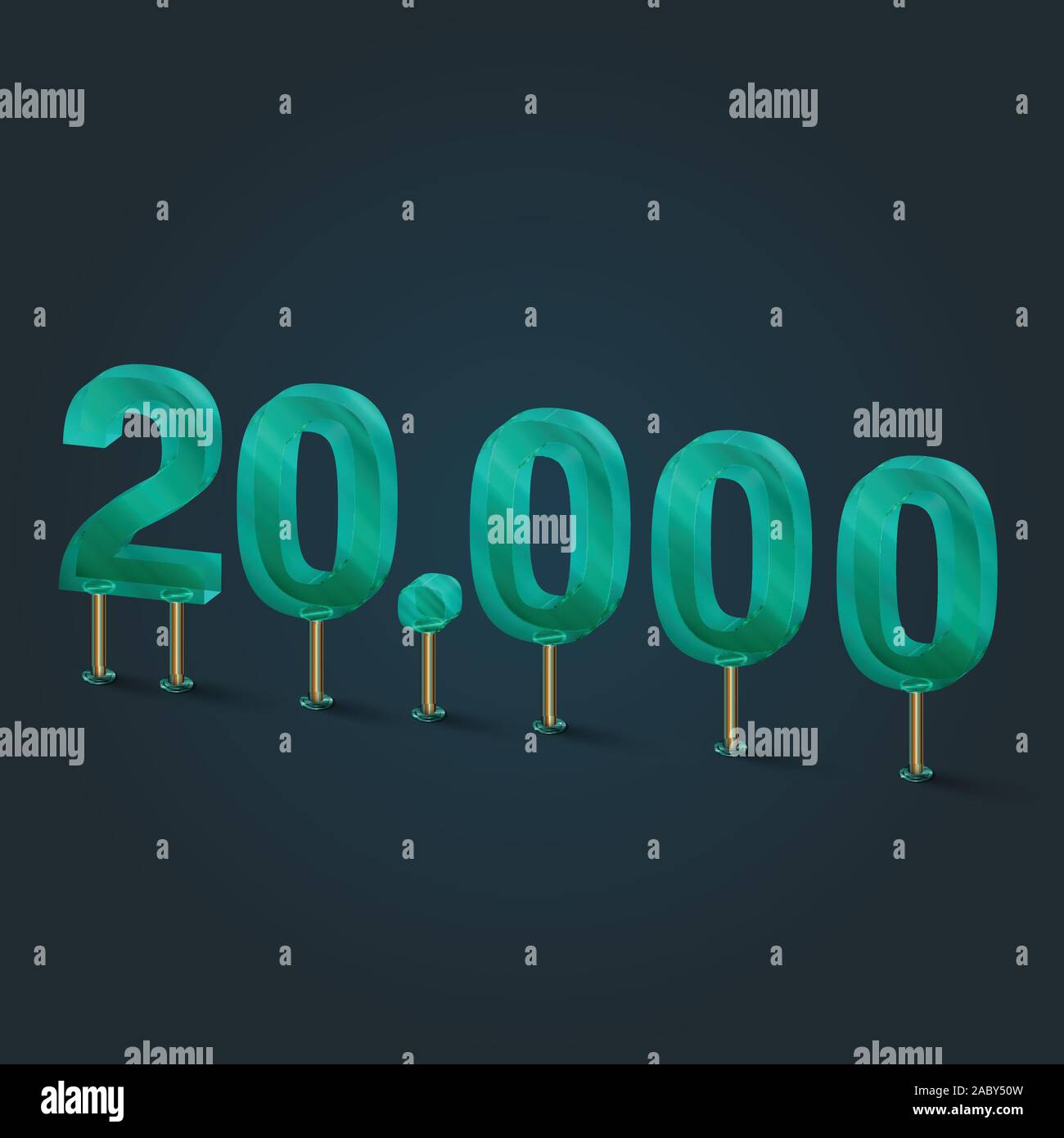 Number 20000 Stock Vector Images - Alamy