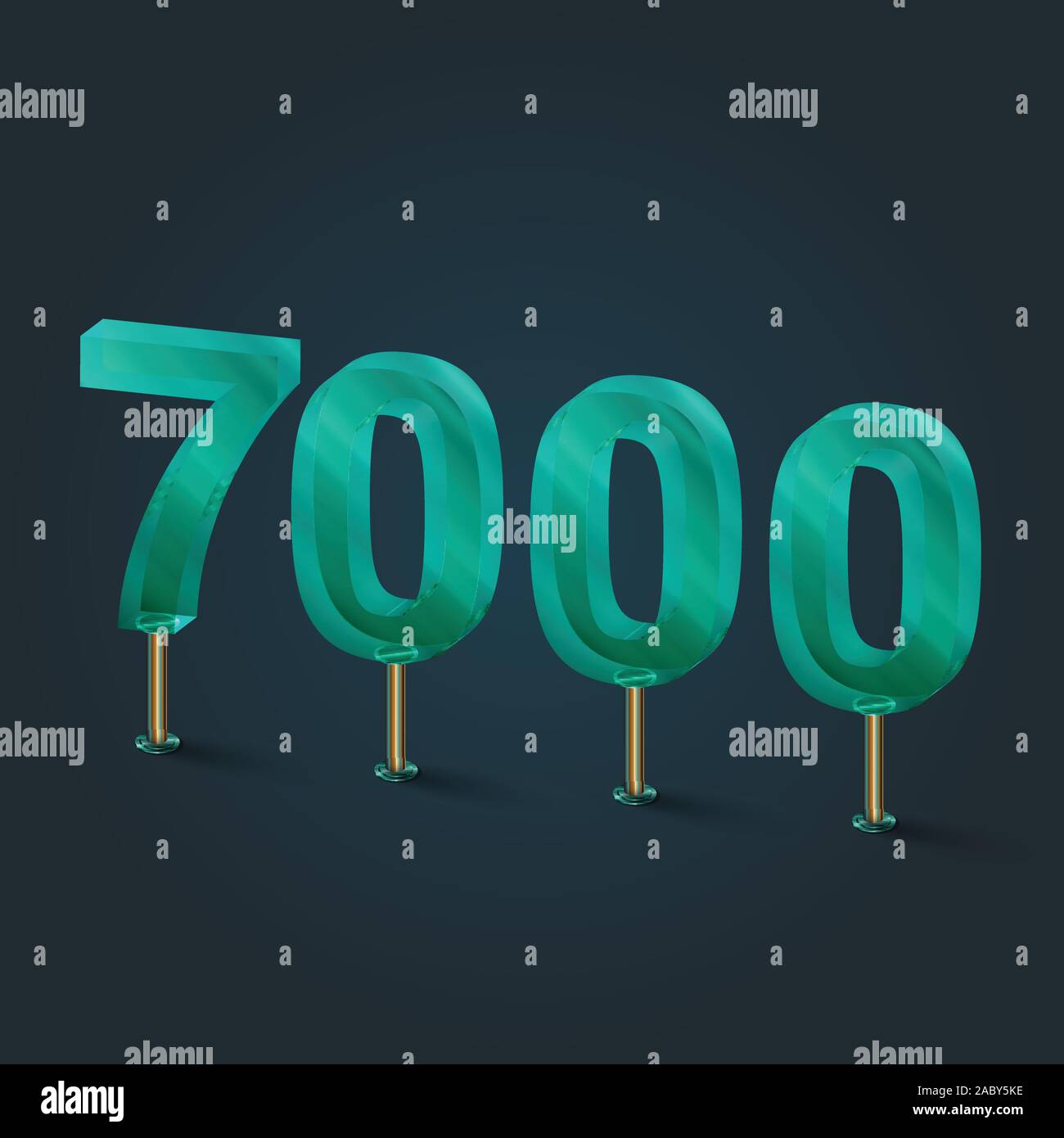 Number 7000 Stock Vector Images - Alamy