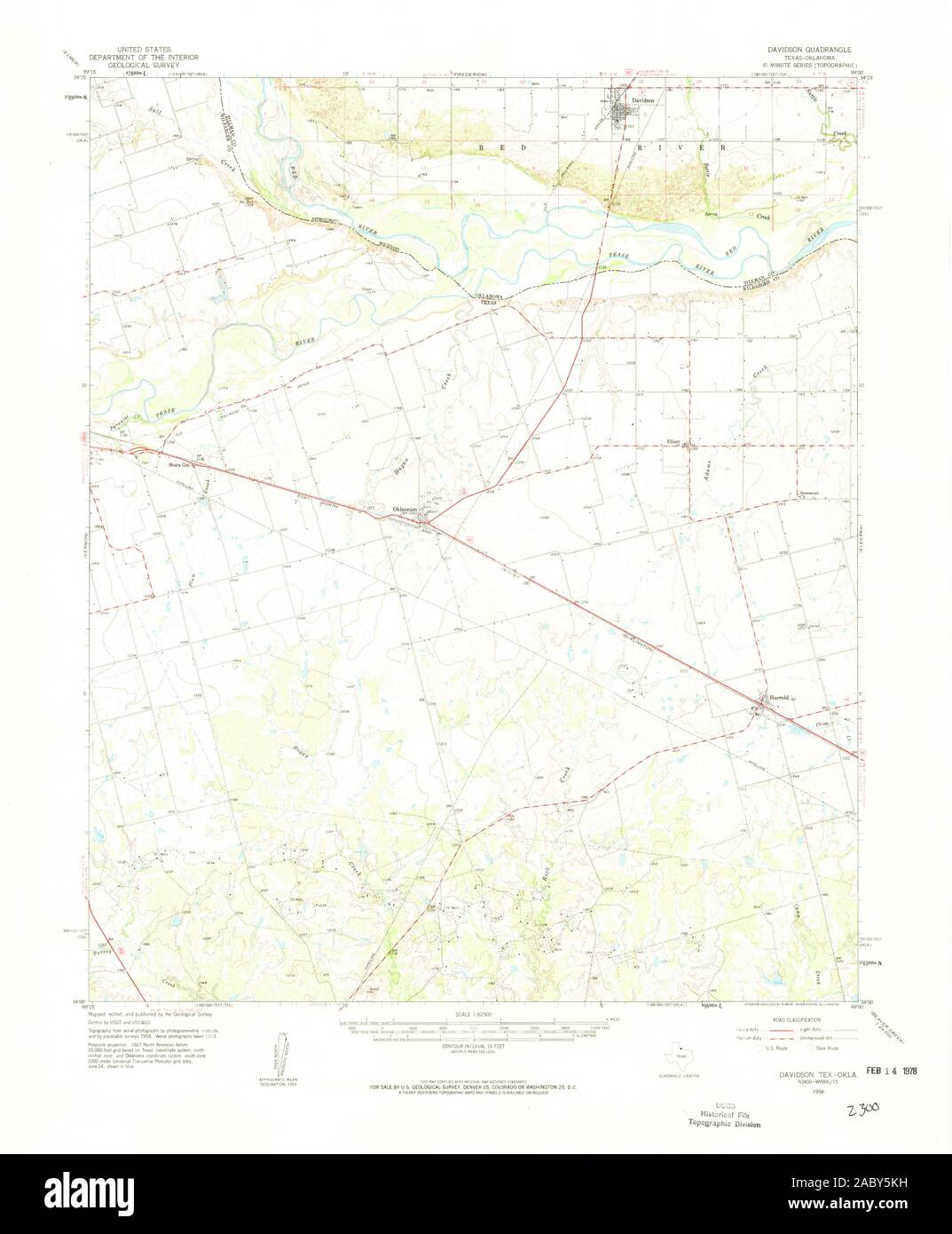 Davidson oklahoma map hi-res stock photography and images - Alamy