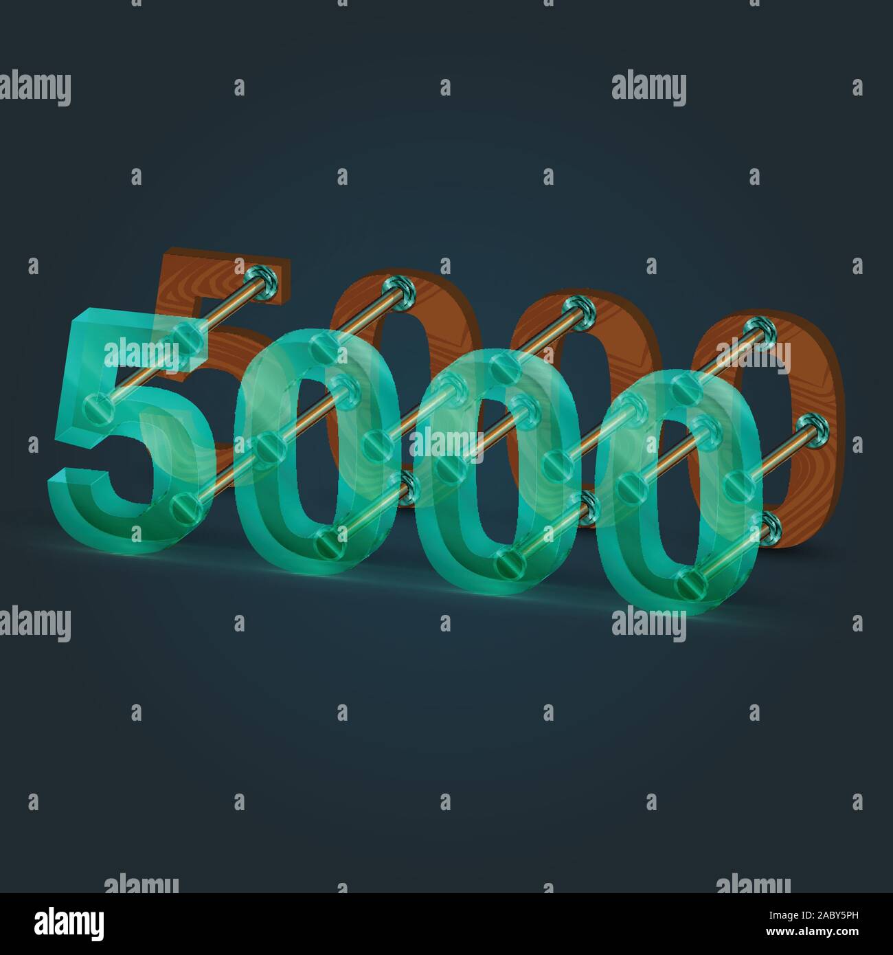 Number 5000 Stock Vector Images - Alamy