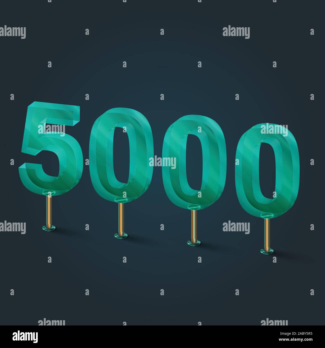 Number 5000 Stock Vector Images - Alamy