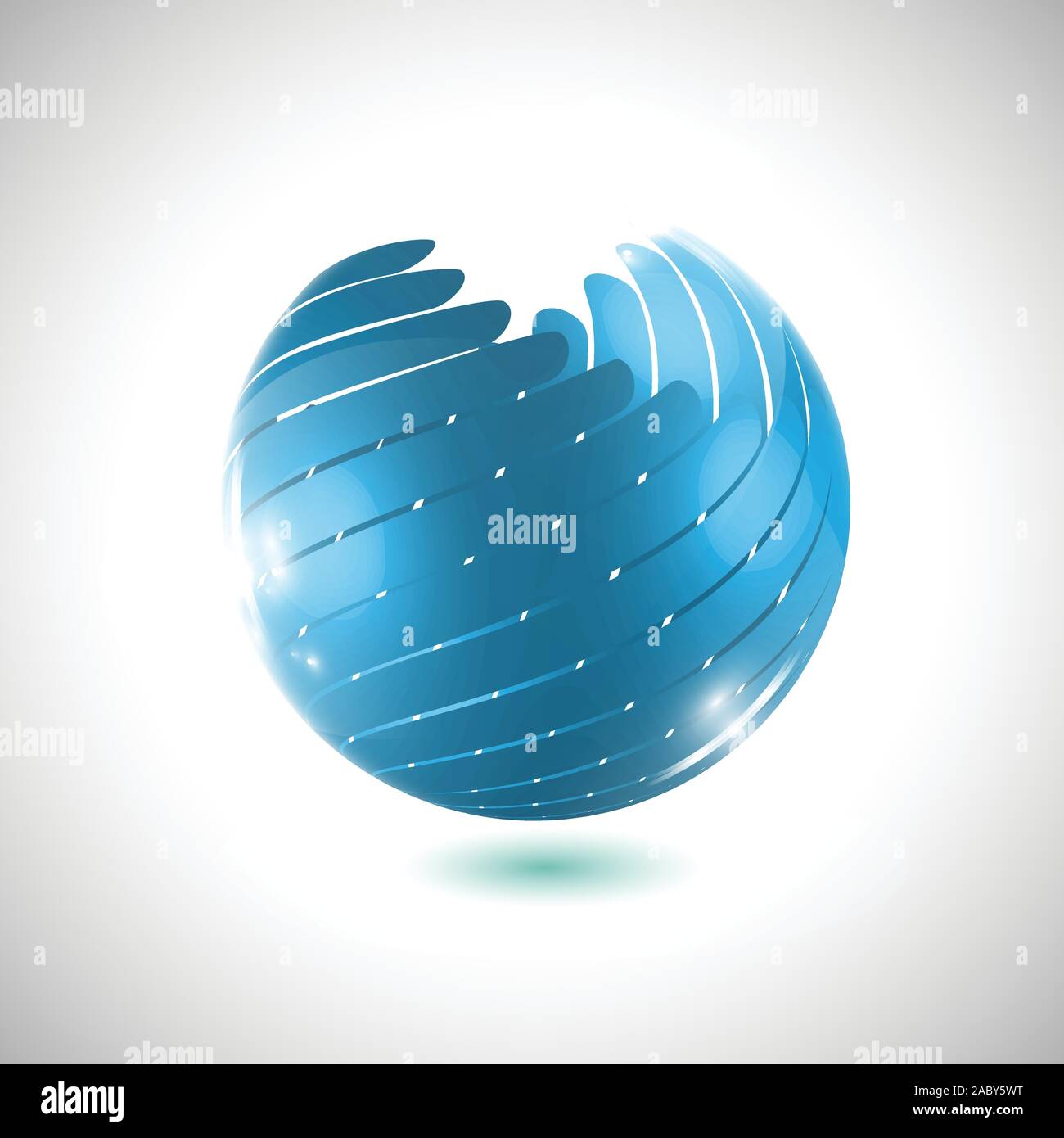 Blue globe ball, vector illustration Stock Vector Image & Art - Alamy