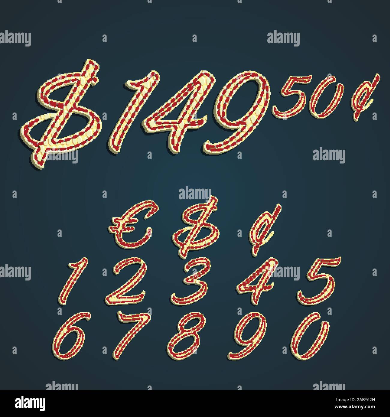 Money made of numbers Stock Vector Images - Alamy