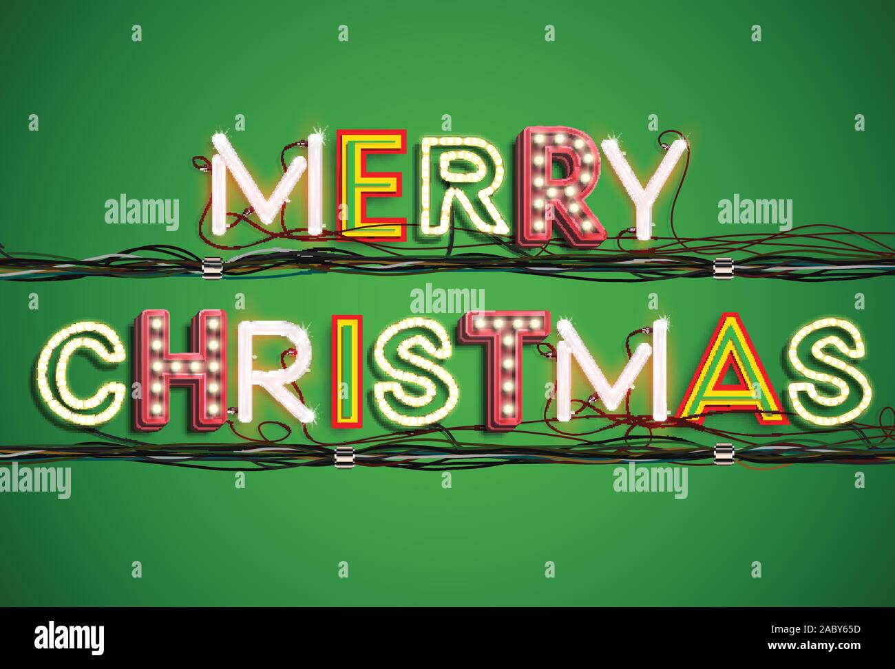 'Merry Christmas' font collection, vector Stock Vector Image & Art - Alamy