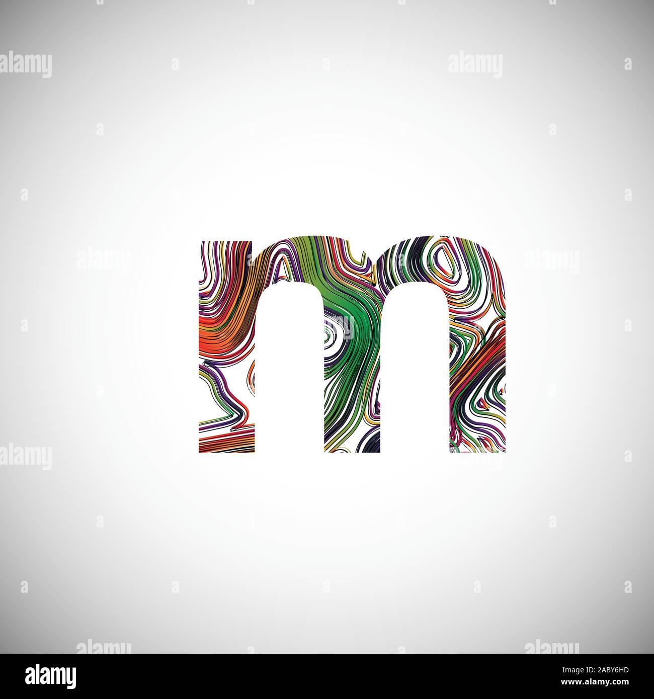 Colorful character from a typeface, vector illustration Stock Vector ...