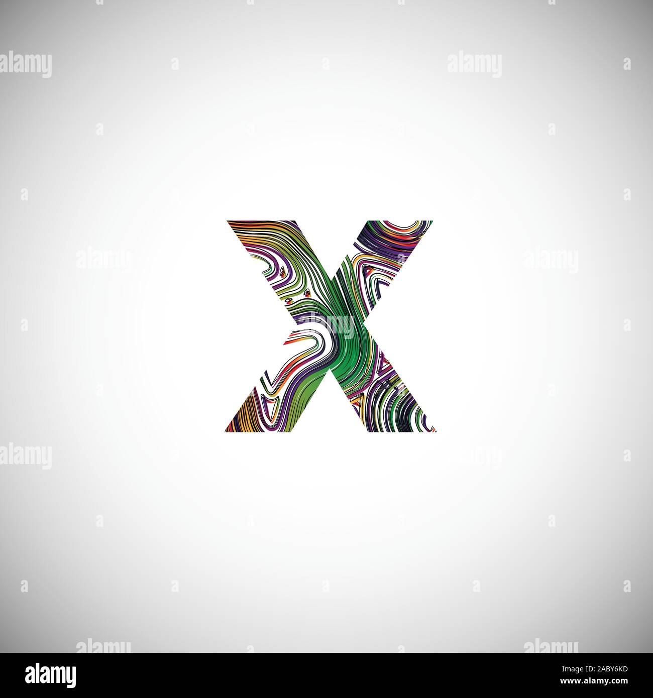 Colorful character from a typeface, vector illustration Stock Vector ...