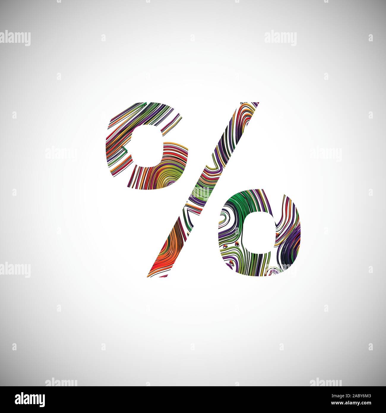 Colorful character from a typeface, vector illustration Stock Vector ...